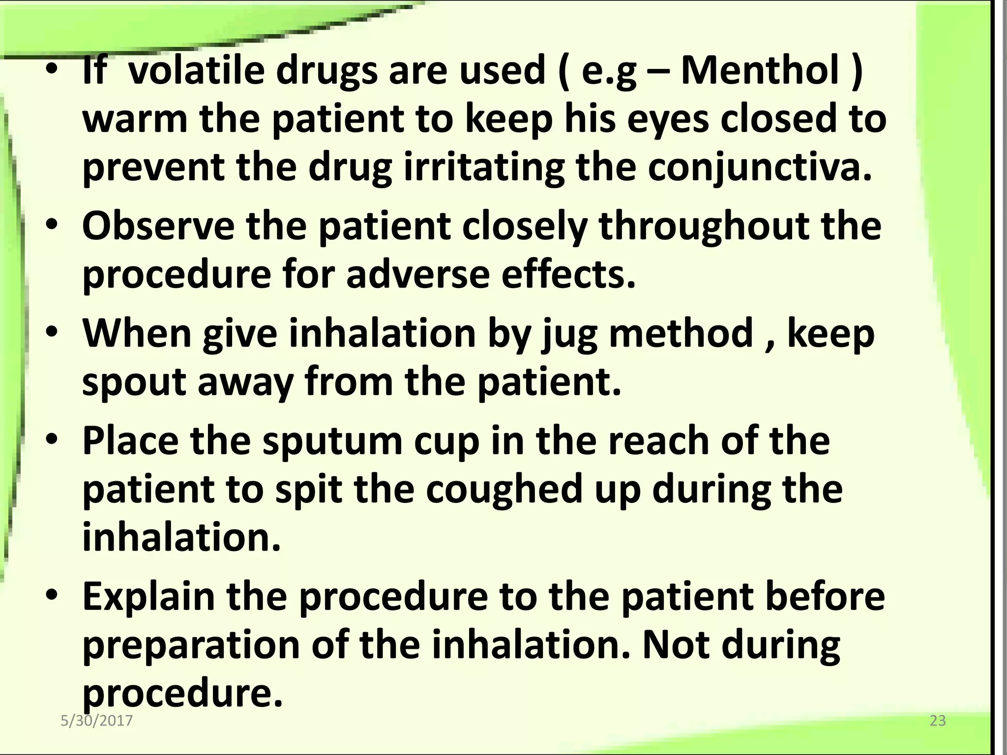 Babitha's Note On Inhalations: Its Types | PPTX