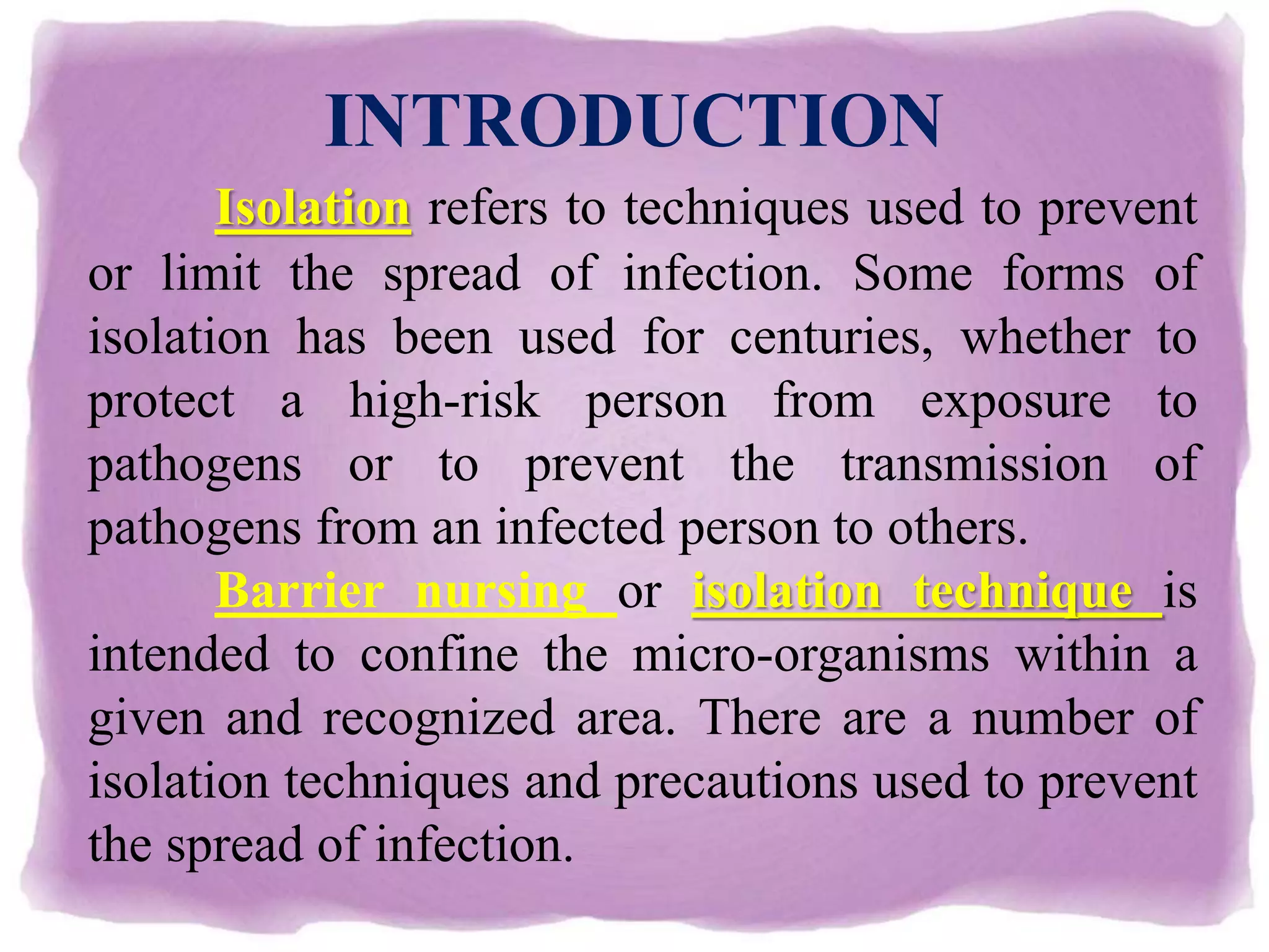 Note Isolation Precautions | PPT