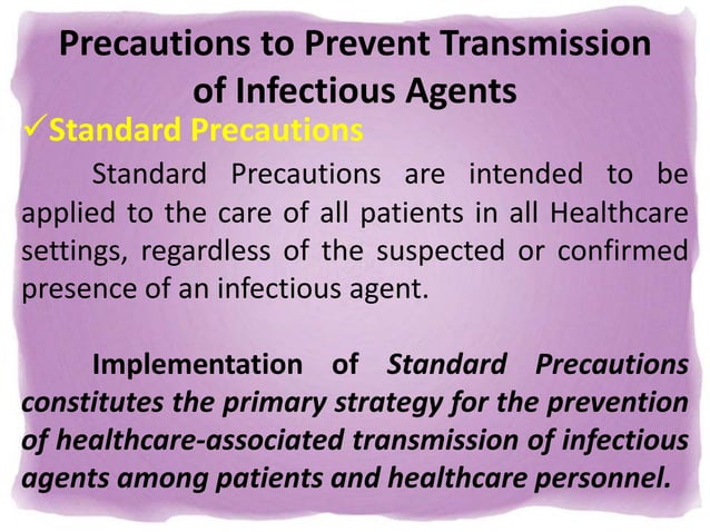 Note Isolation Precautions | PPT | Free Download