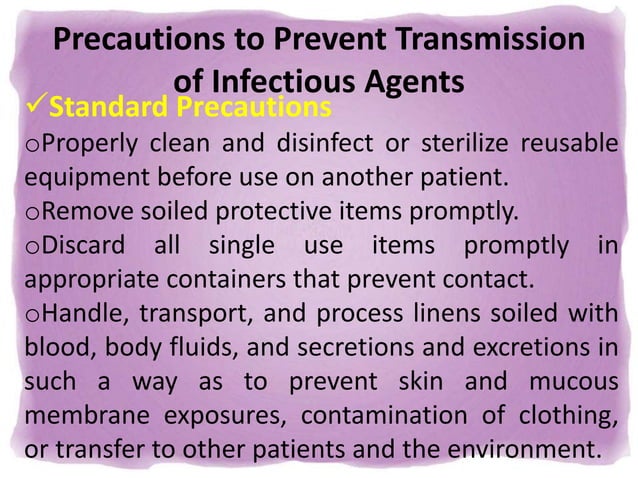 Note Isolation Precautions | PPT | Free Download