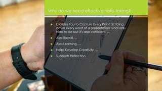 Effective note keeping | PPTX
