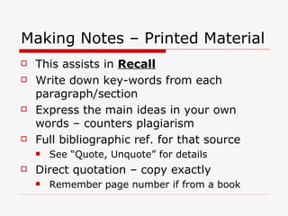 Notemaking | PPT