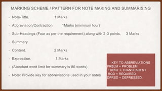 Note making | PPT