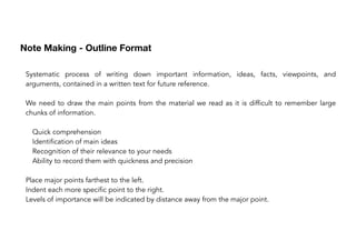 Note making- Professional communication- NIT notes | PPT