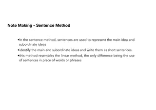 Note making- Professional communication- NIT notes | PPT