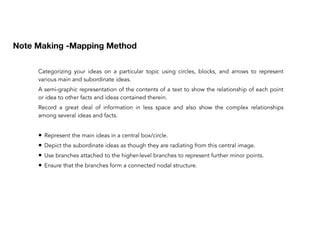Note making- Professional communication- NIT notes | PPT