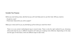 Note making- Professional communication- NIT notes | PPT