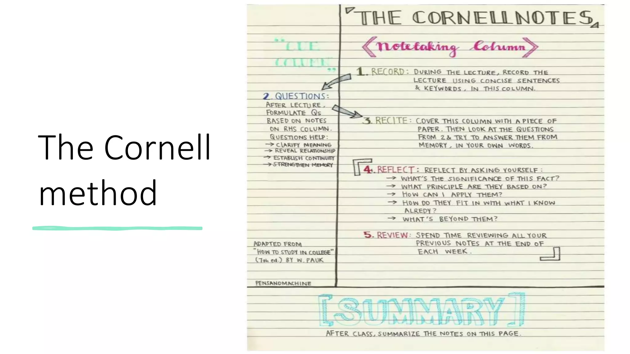 NoteMaking_3_12_2022.pptx | Homework and Study | Education