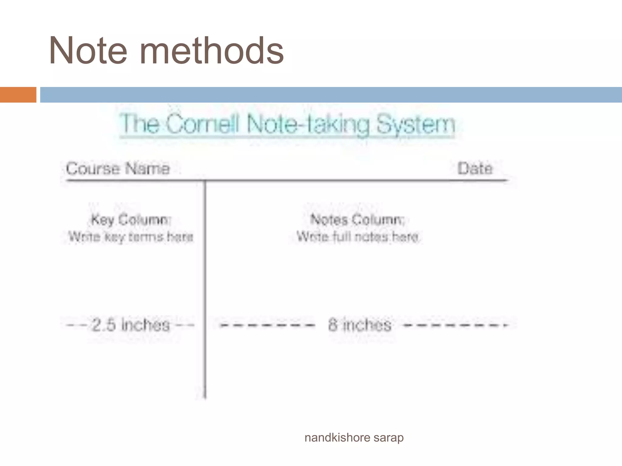 Note making and note taking | PPTX