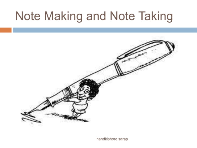 Note making and note taking | PPTX