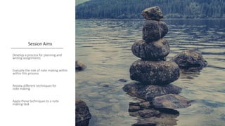 Note making for assignments | PPT