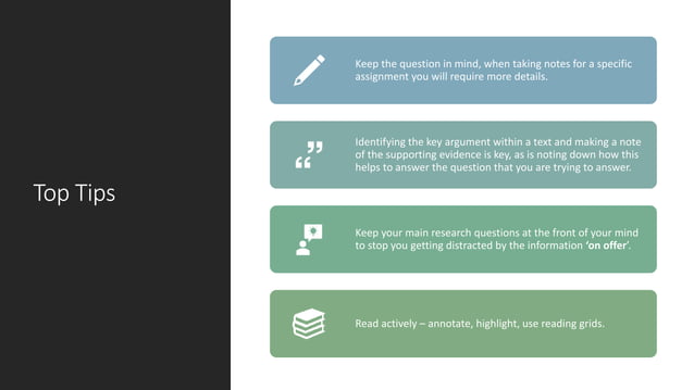 Note making for assignments | PPT