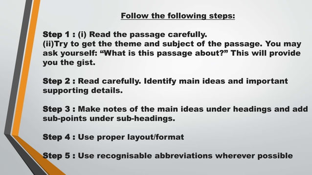 NOTE MAKING class 11 | PPTX | Publishing Industry | Industries