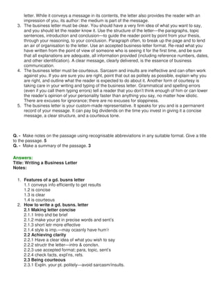 Note Making CBSE 11 English | PDF