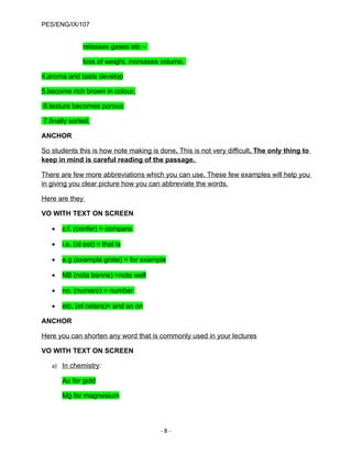 Note making part i alpha | DOC