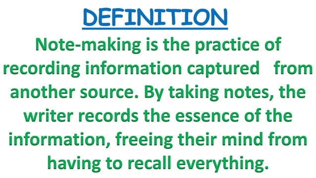 note making PPT.pptx | Desktop Publishing | Computer Software and ...