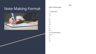 Note Making & Summarising of english.pptx