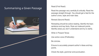 Note Making & Summarising.pptxdzhshdhdhdhdh | PPT