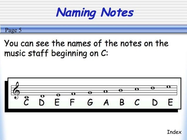 Note names part 1 © | PPT