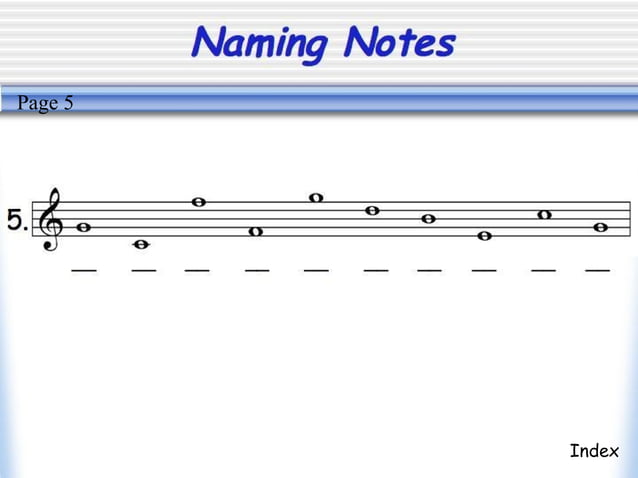Note names part 1 © | PPT