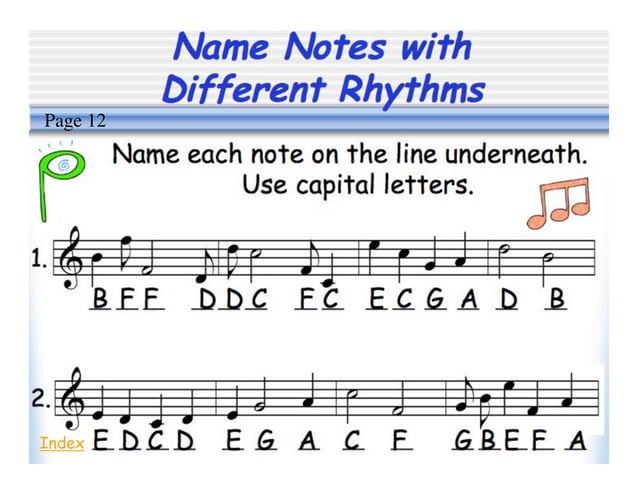 Note names part 2 © | PPT