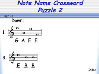 Note names part 5 © | PPT | Puzzle Video Games | Video Game Genres