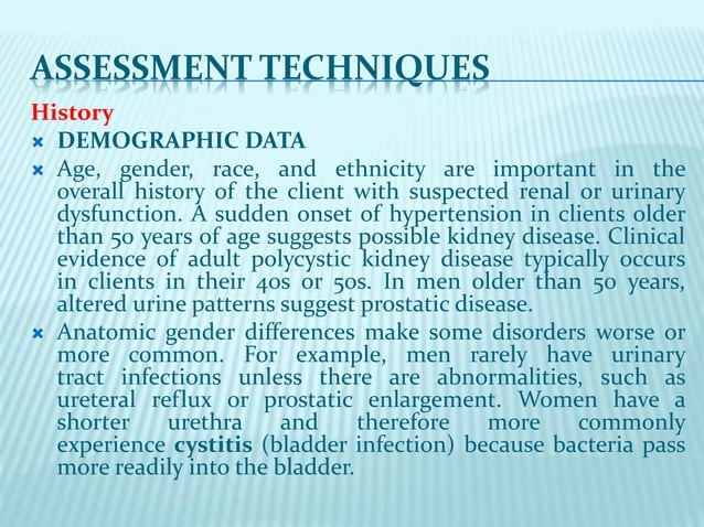 Note on assessment of renal or urinary system | PPTX