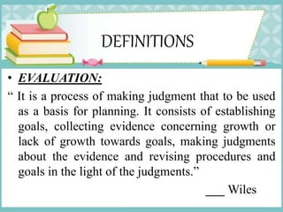 Note on evaluation and assessment Part - 1 | PPTX