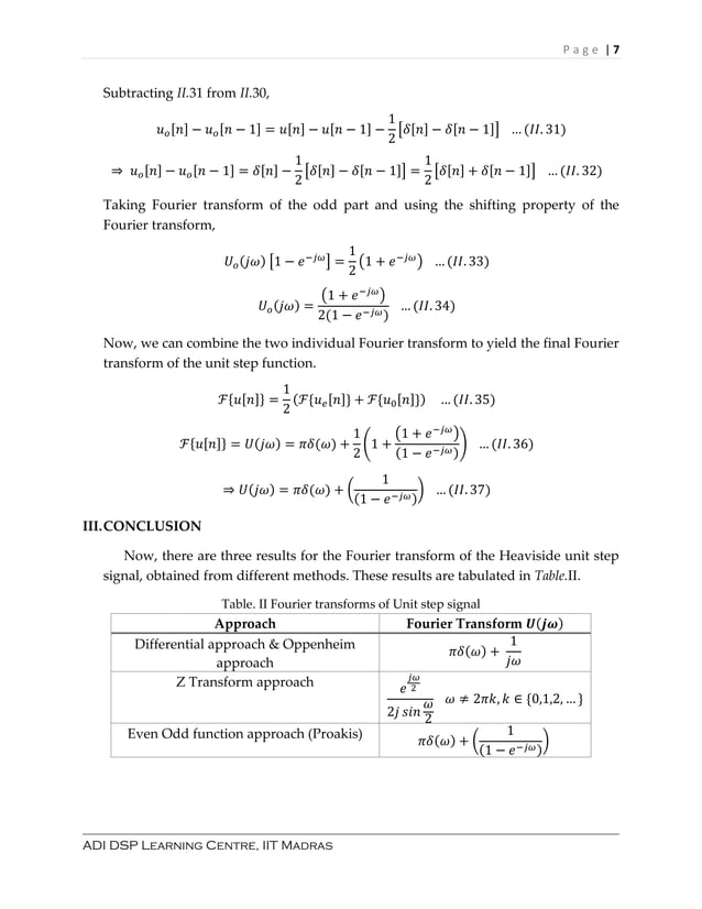 Note on fourier transform of unit step function | PDF | Technology ...