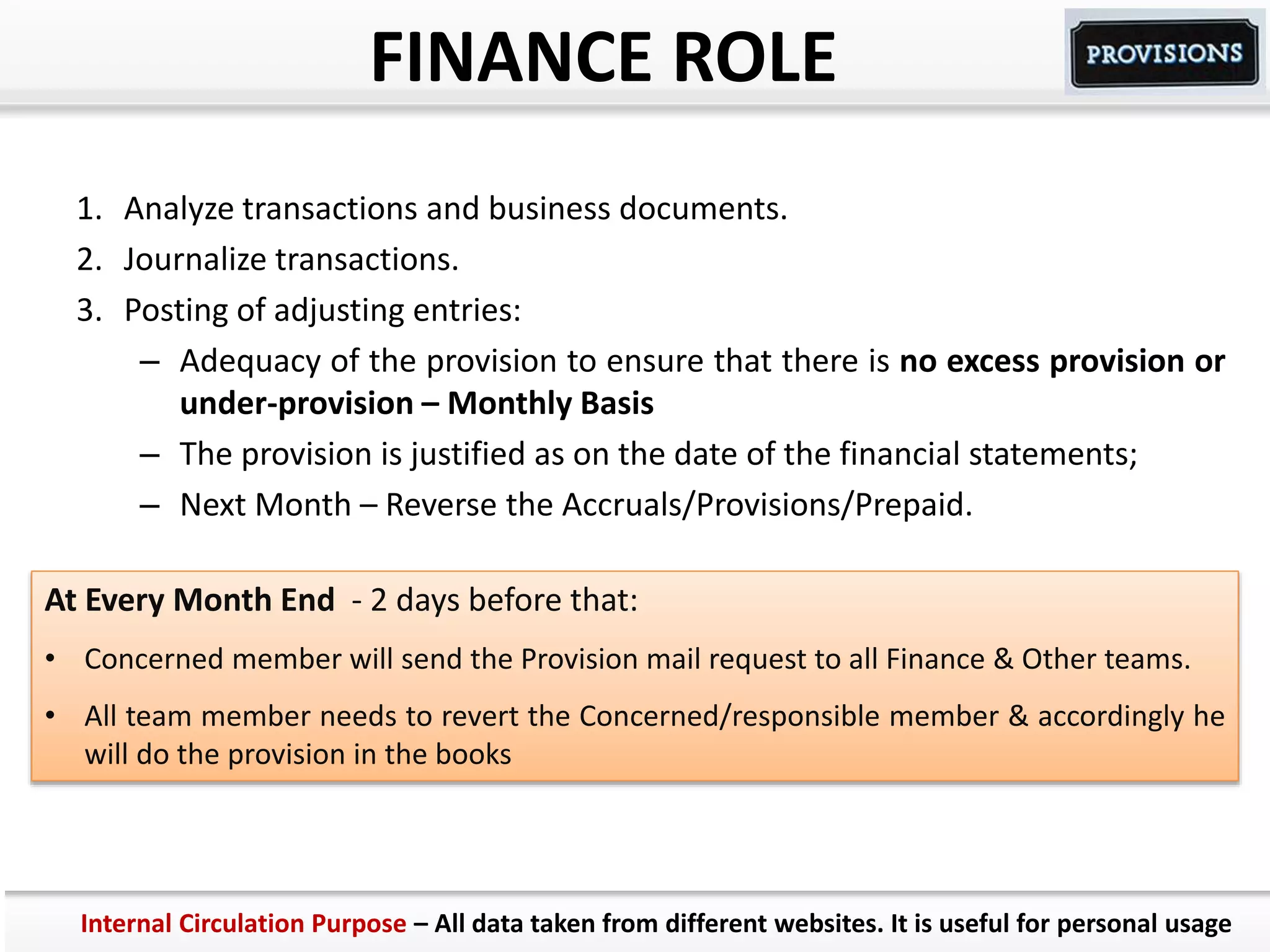 Provisions in Accounting & Prepaid Expenses | PPTX