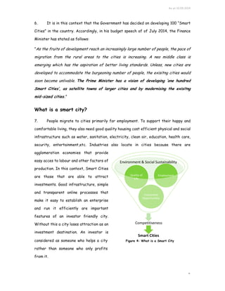 Concept note on 100 Indian smart cities | PDF