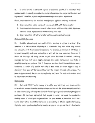 Concept note on 100 Indian smart cities | PDF