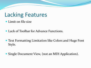 Notepad ++ | PPTX | Desktop Publishing | Computer Software and Applications
