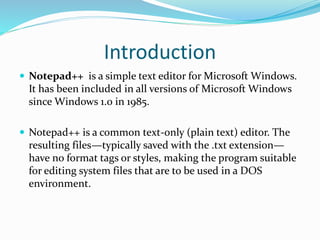 Notepad ++ | PPTX