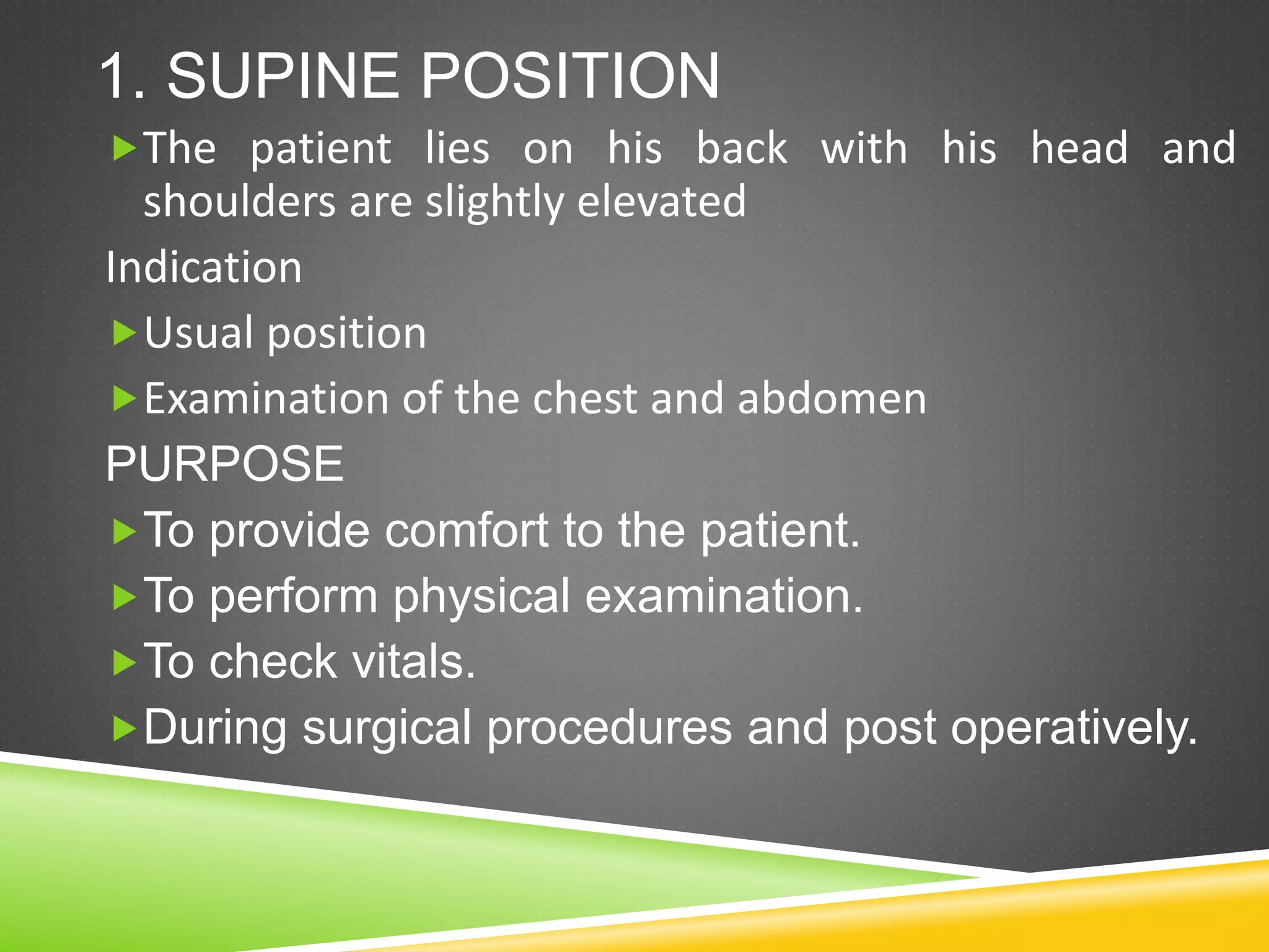 Comfort Positions | PPTX