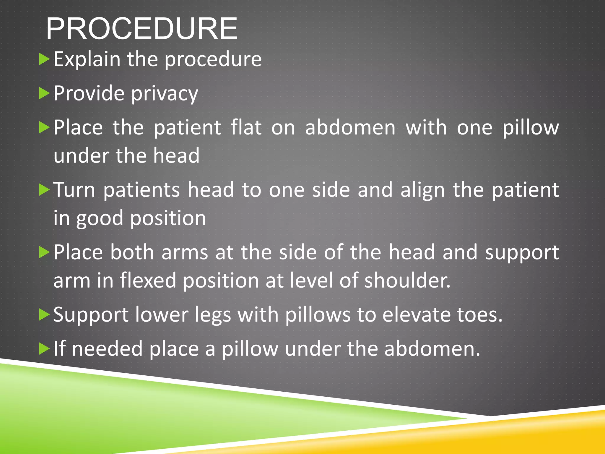 Comfort Positions | PPTX