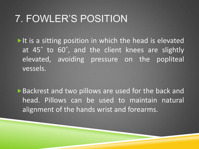 Comfort Positions | PPTX | First Aid | Injuries