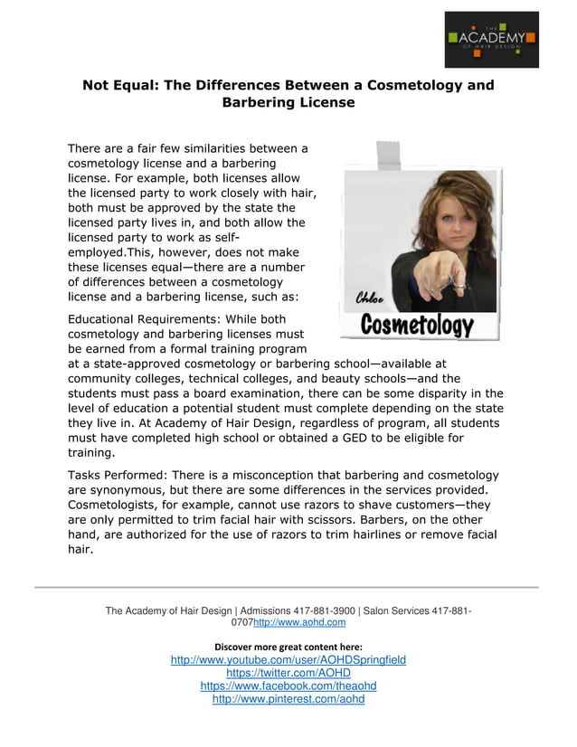 Not Equal: The Differences Between a Cosmetology and Barbering License ...