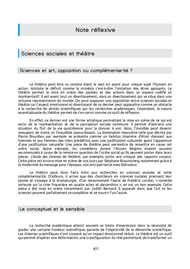 Note reflexive atelier theatre michael kwan