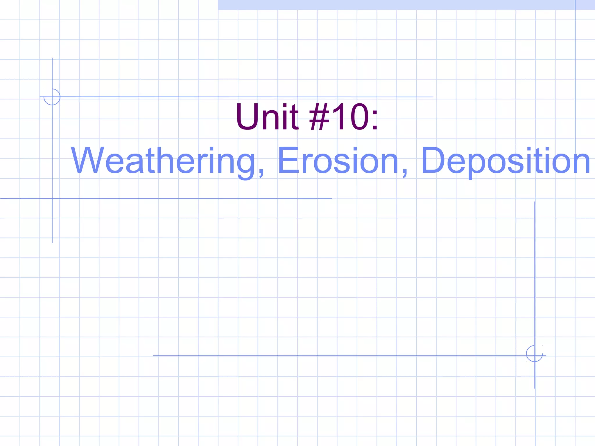 Weathering, Erosion, Deposition, Landscapes | PPT