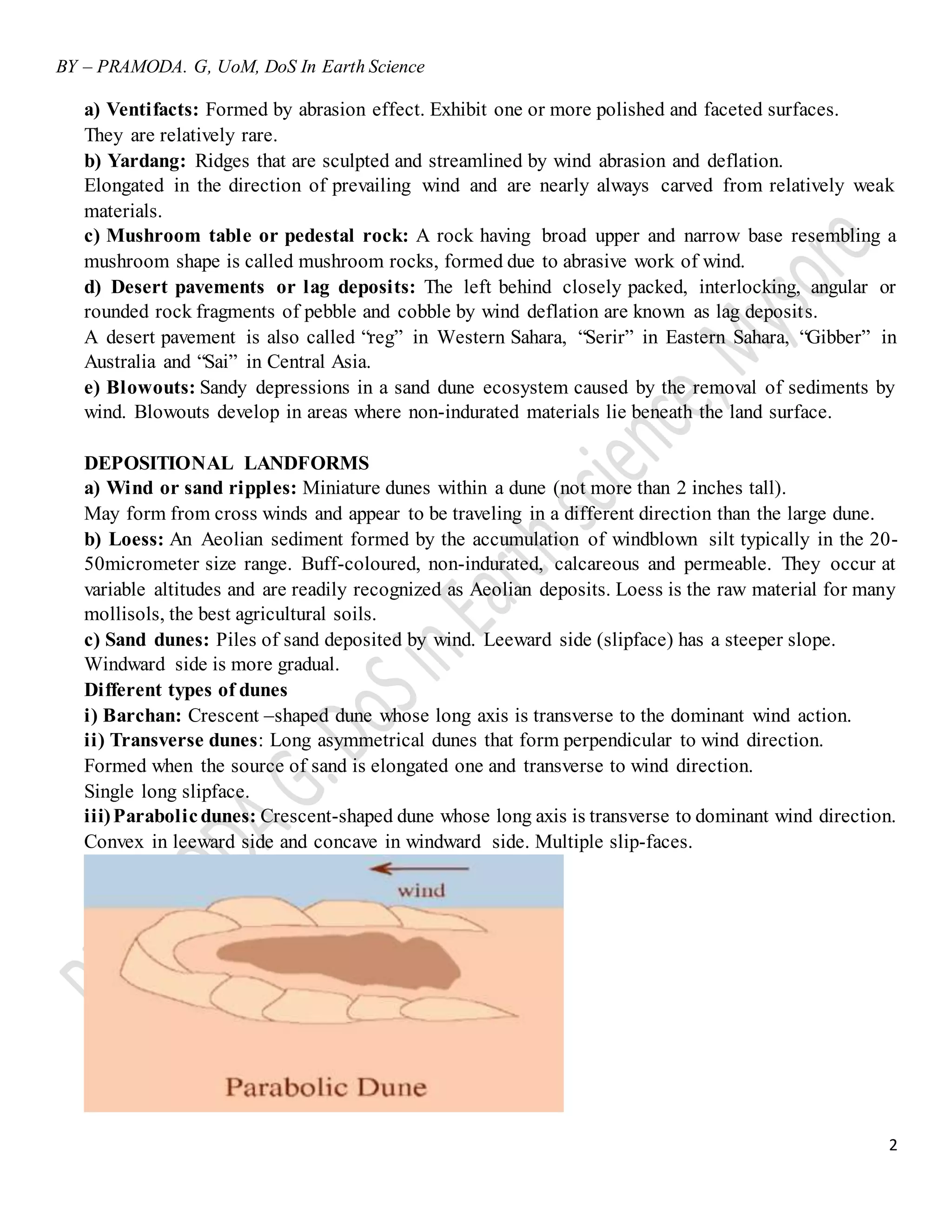 Geo-morphology notes | DOCX
