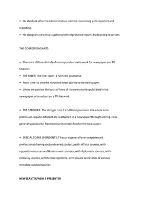 Notes on news agencies | DOCX