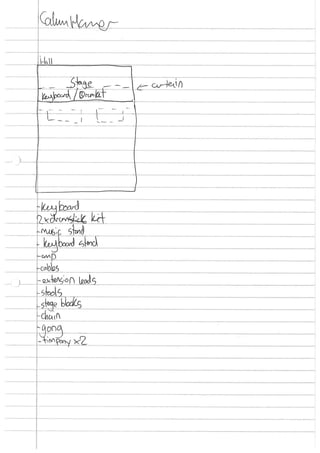 Notes on stage layout | PDF