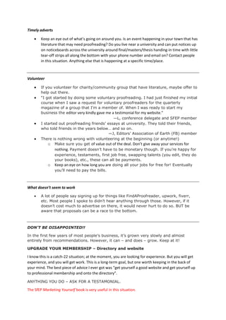 Notes for Starting out: A guide for newbies - Claire Handy | PDF