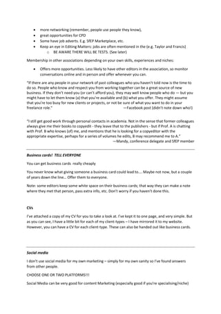 Notes for Starting out: A guide for newbies - Claire Handy | PDF