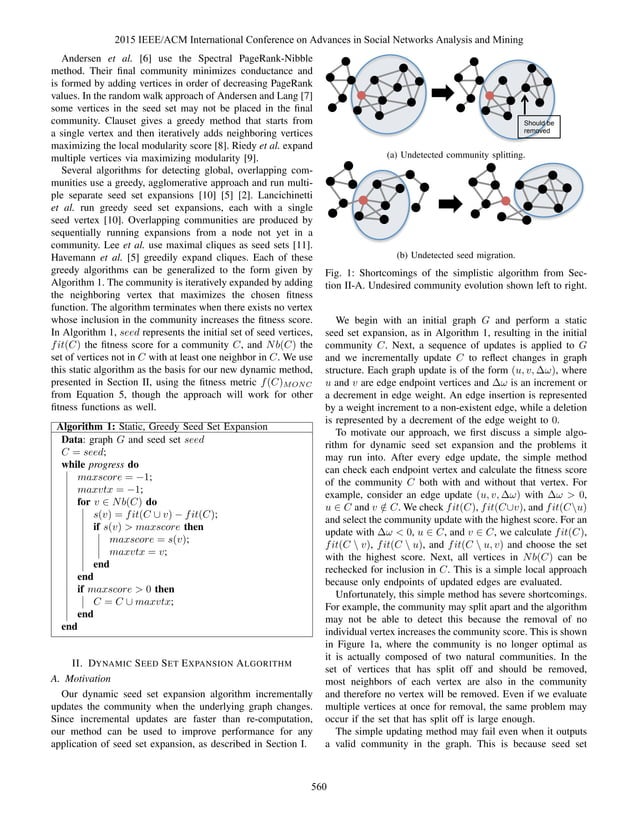 A Dynamic Algorithm For Local Community Detection In Graphs Notes Pdf