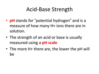 acids and bases | PPTX
