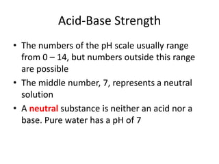 acids and bases | PPTX