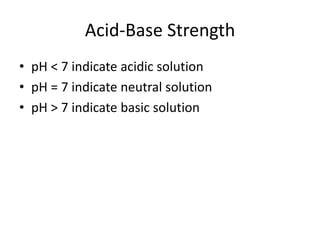 acids and bases | PPTX