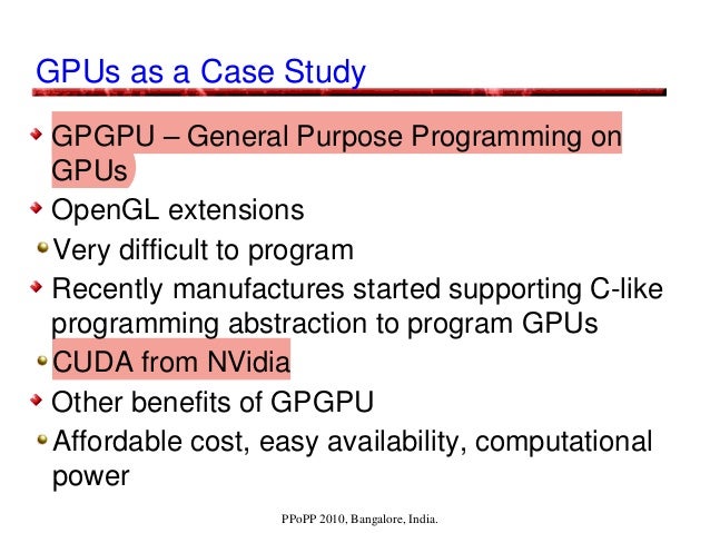 Basic Computer Architecture and the Case for GPUs : NOTES | PPT